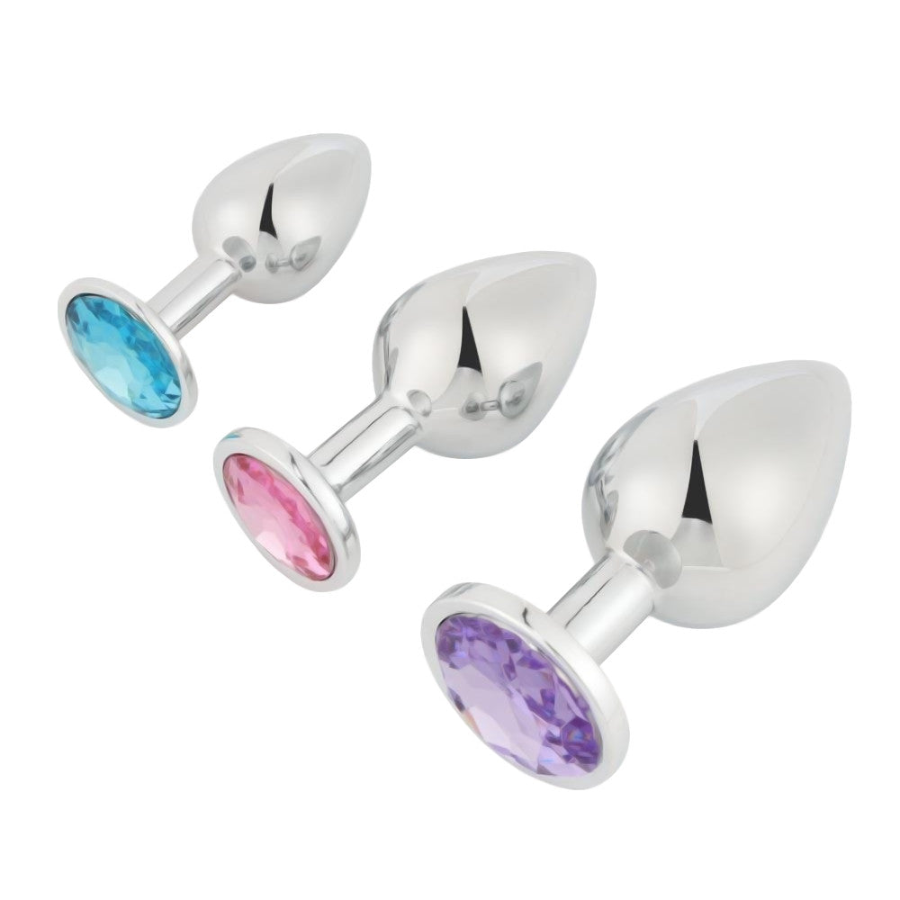 3-Piece Stainless Steel Plug Jewelry – Love Plugs UK